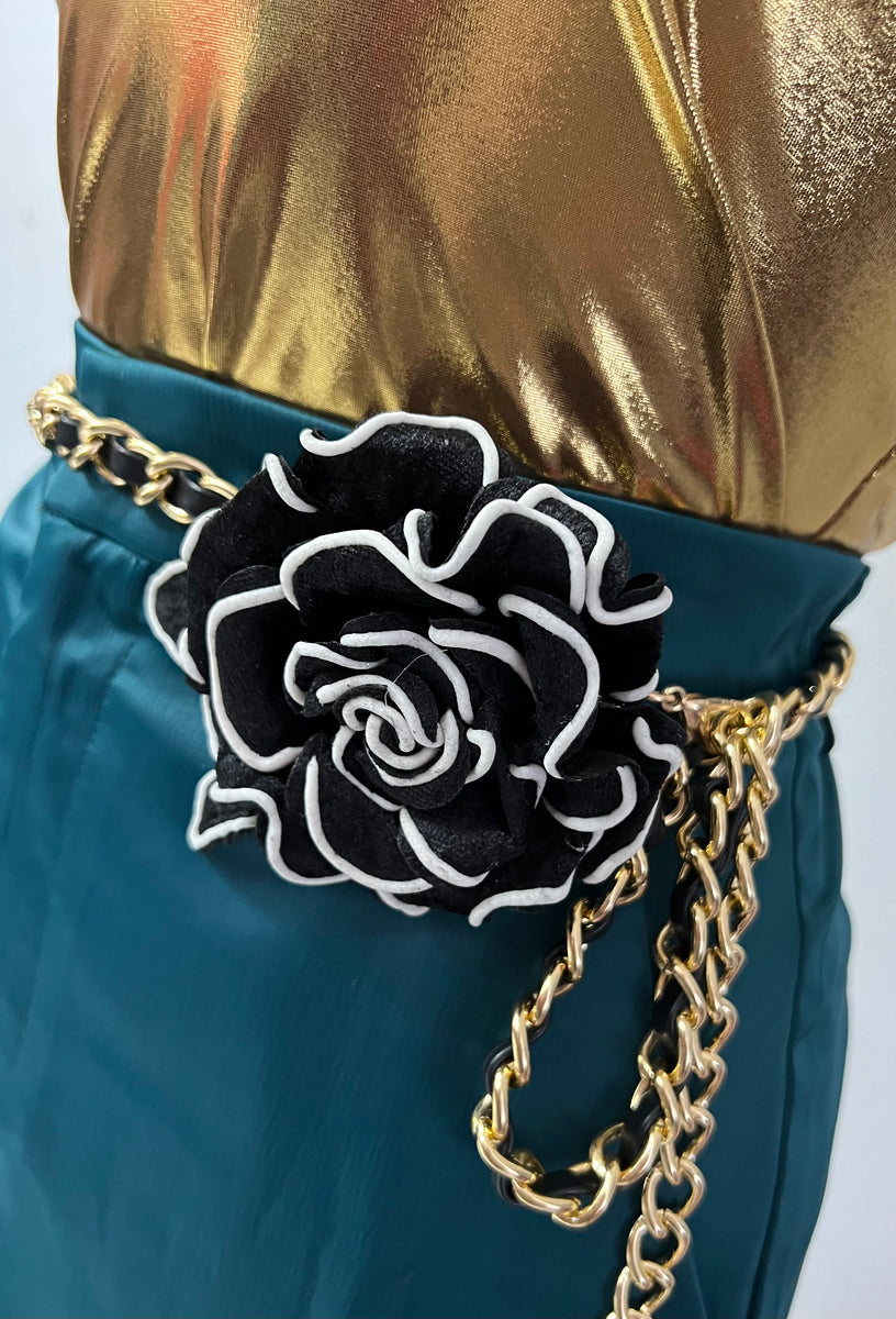 Flower chain belt